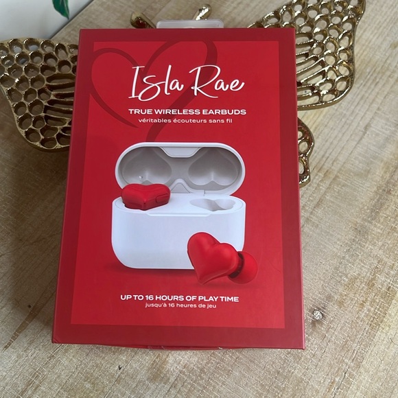 IslaRae | Headphones | Isla Rae Red Heart Wireless Earbuds | Poshmark